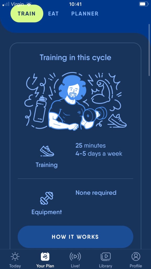 The Body Coach App – Cycle 1 Review – really (not) a runner
